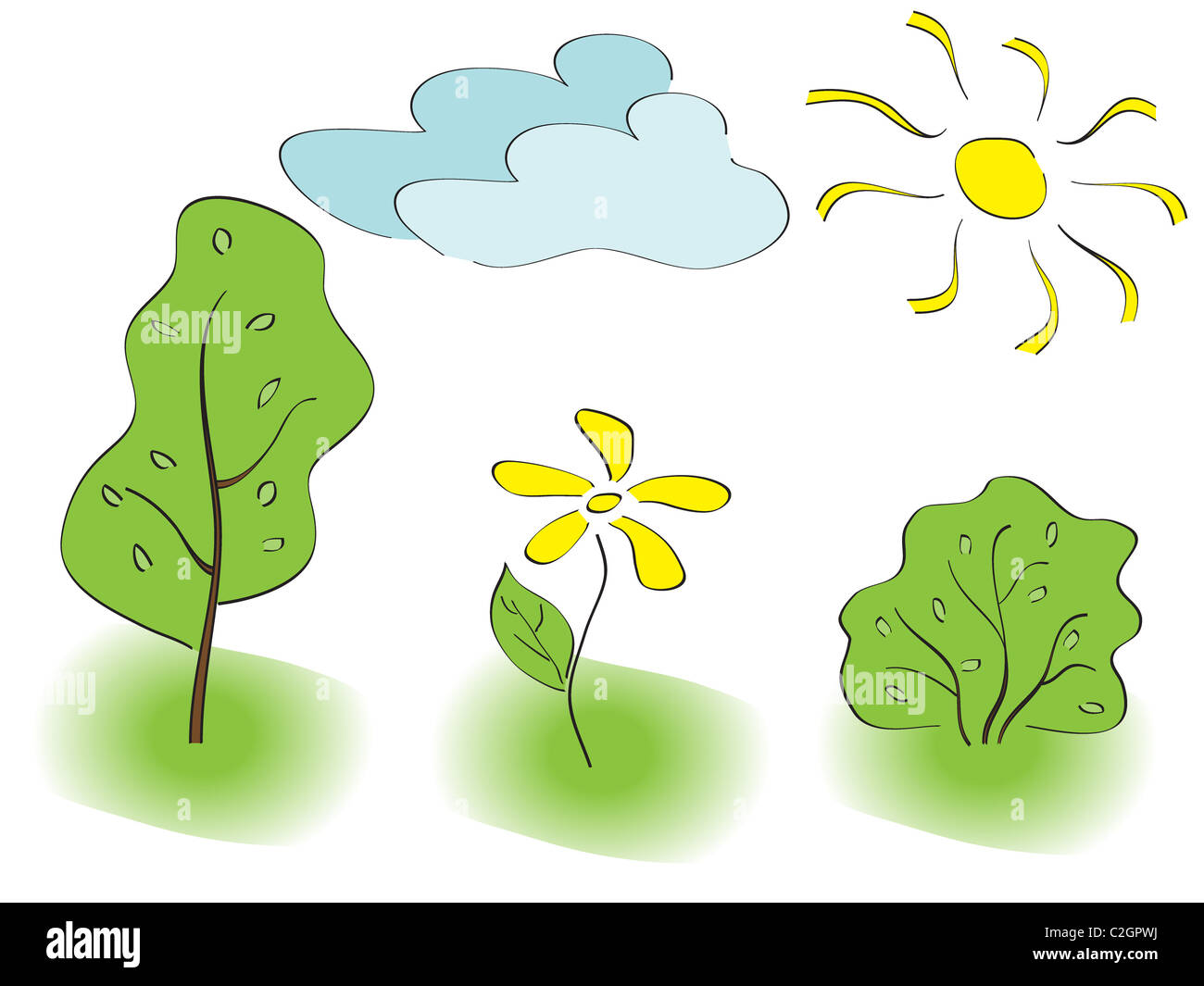 Botany cloud Cut Out Stock Images & Pictures - Alamy