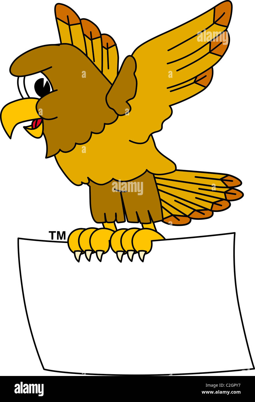Flying Hawk Cartoon