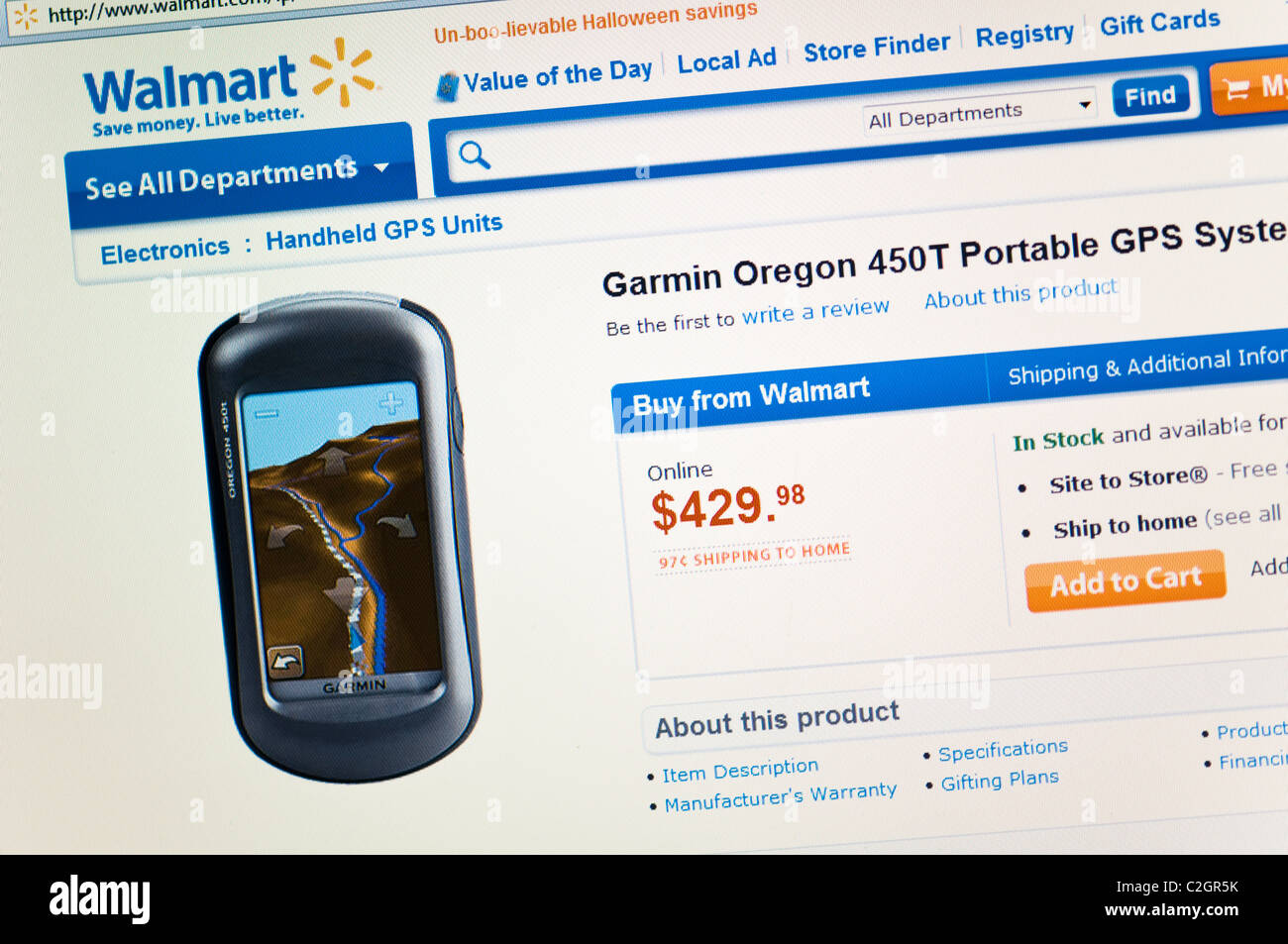 Walmart website screenshot Stock Photo - Alamy