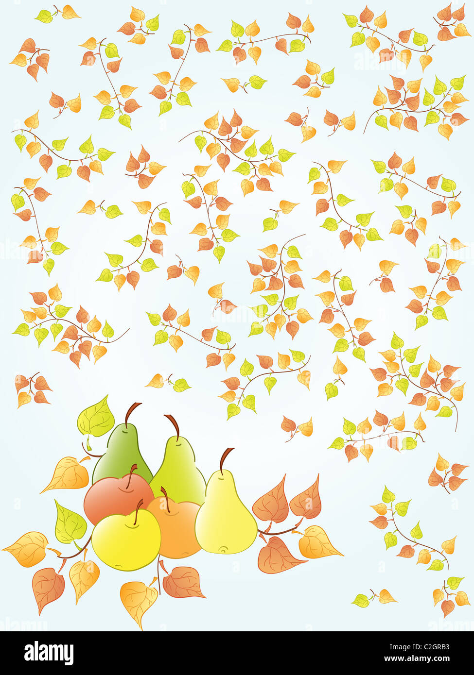 autumn fruits background Stock Photo - Alamy