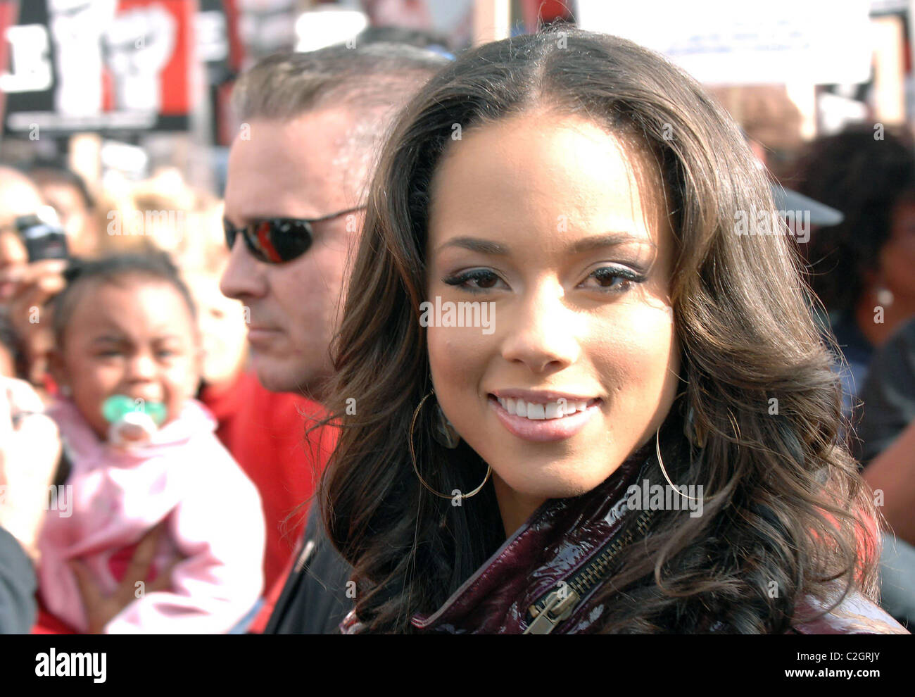 Grammy-winning singer Alicia Keys performs live to support the Writers ...