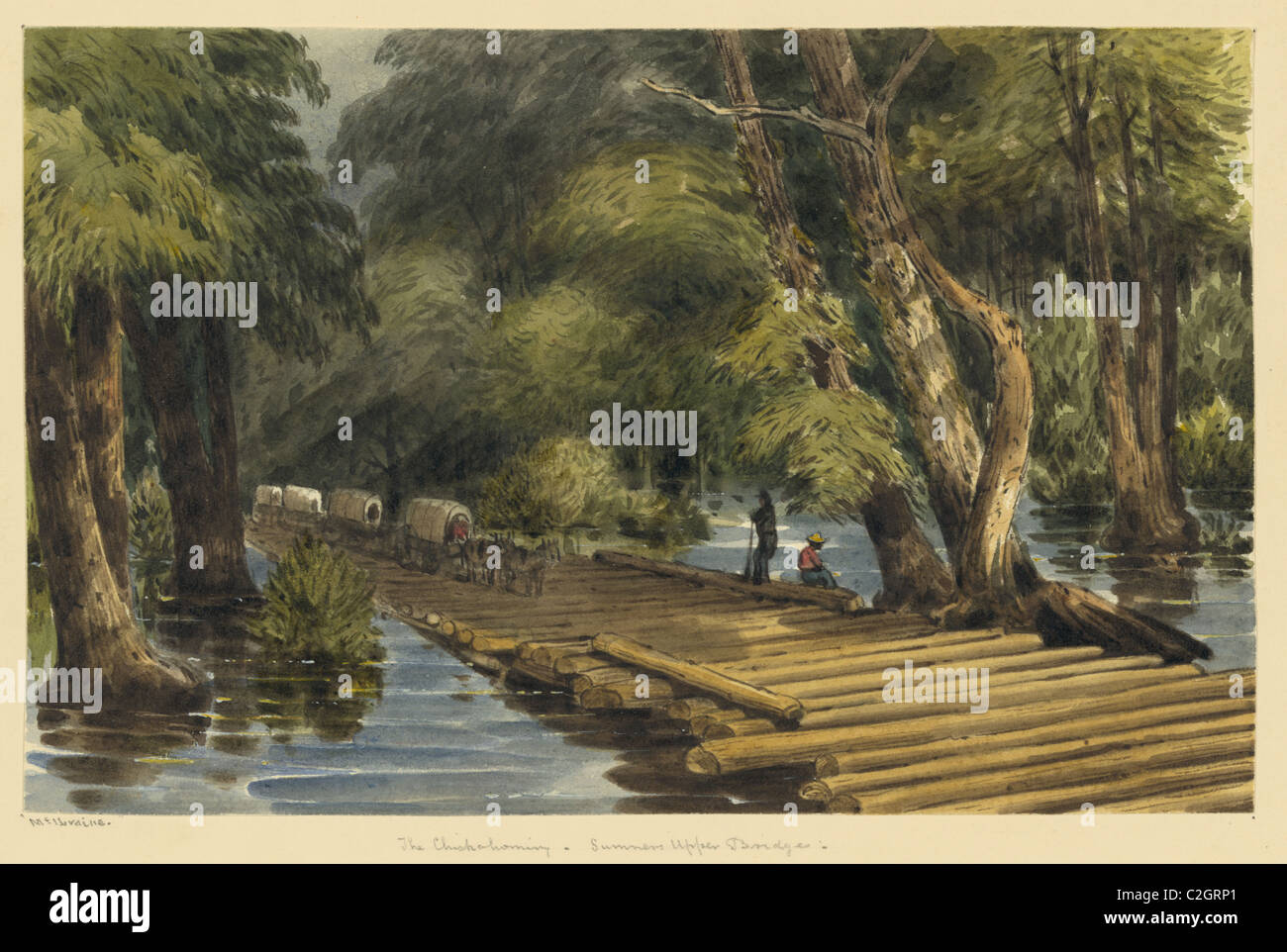 The Chickahominy - Sumners Upper Bridge Stock Photo - Alamy