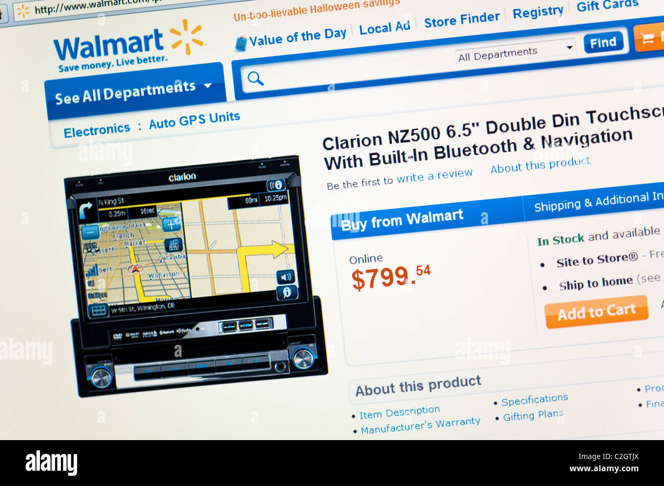 Walmart website screenshot Stock Photo - Alamy