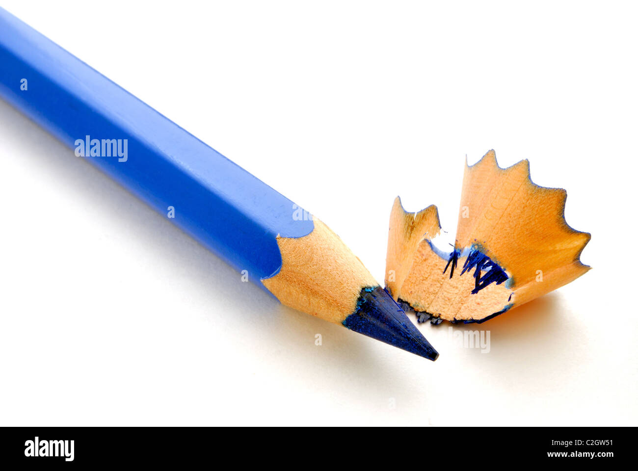 blue pencil. closeup Stock Photo - Alamy