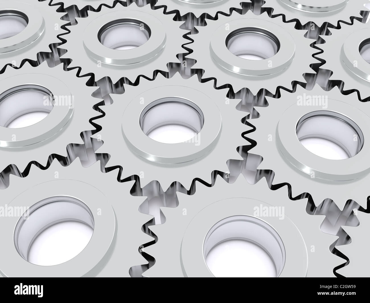 gears connection. 3d Stock Photo - Alamy