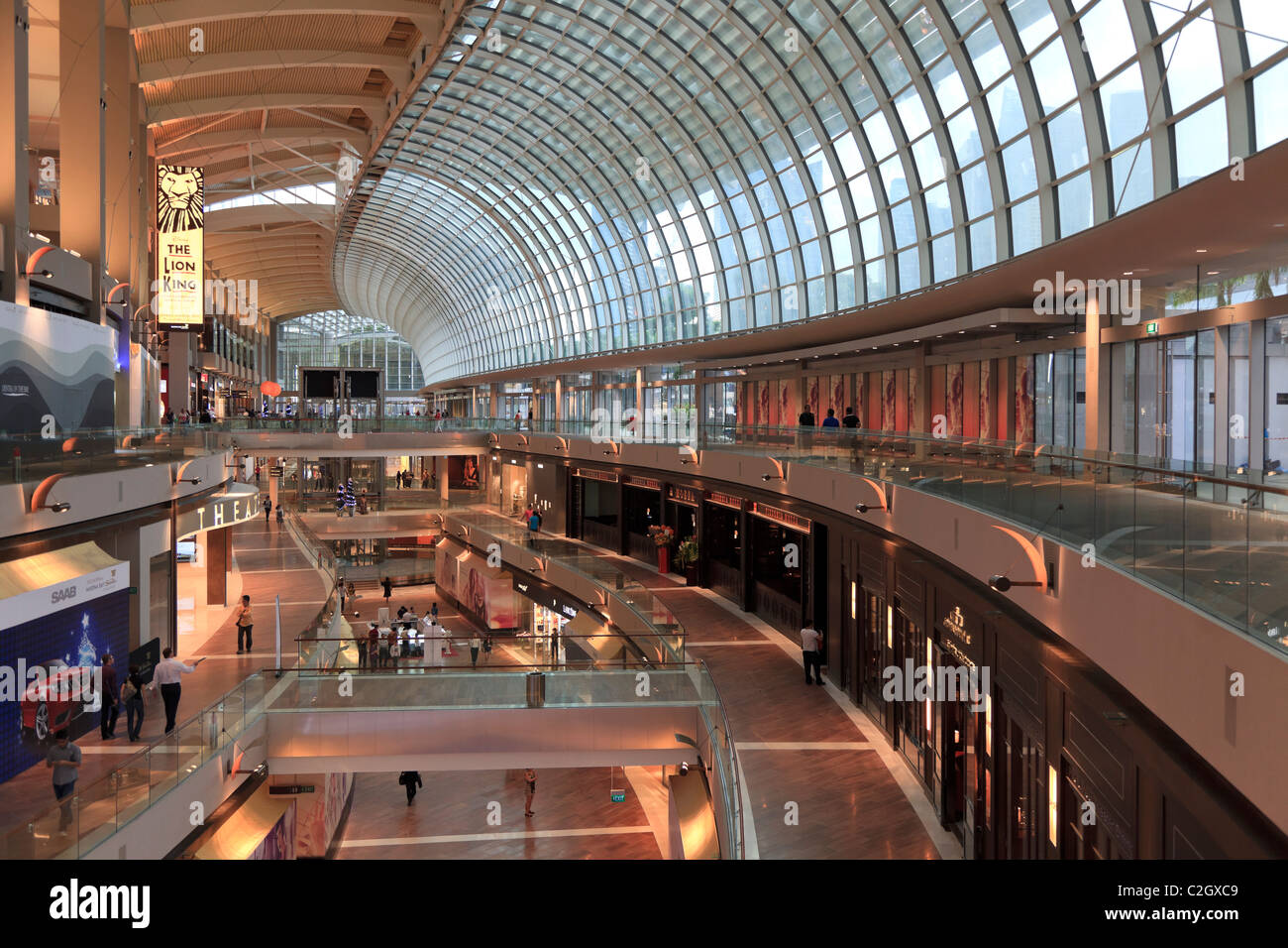Singapore, Marina Bay Sands Shopping Mall Stock Photo - Alamy