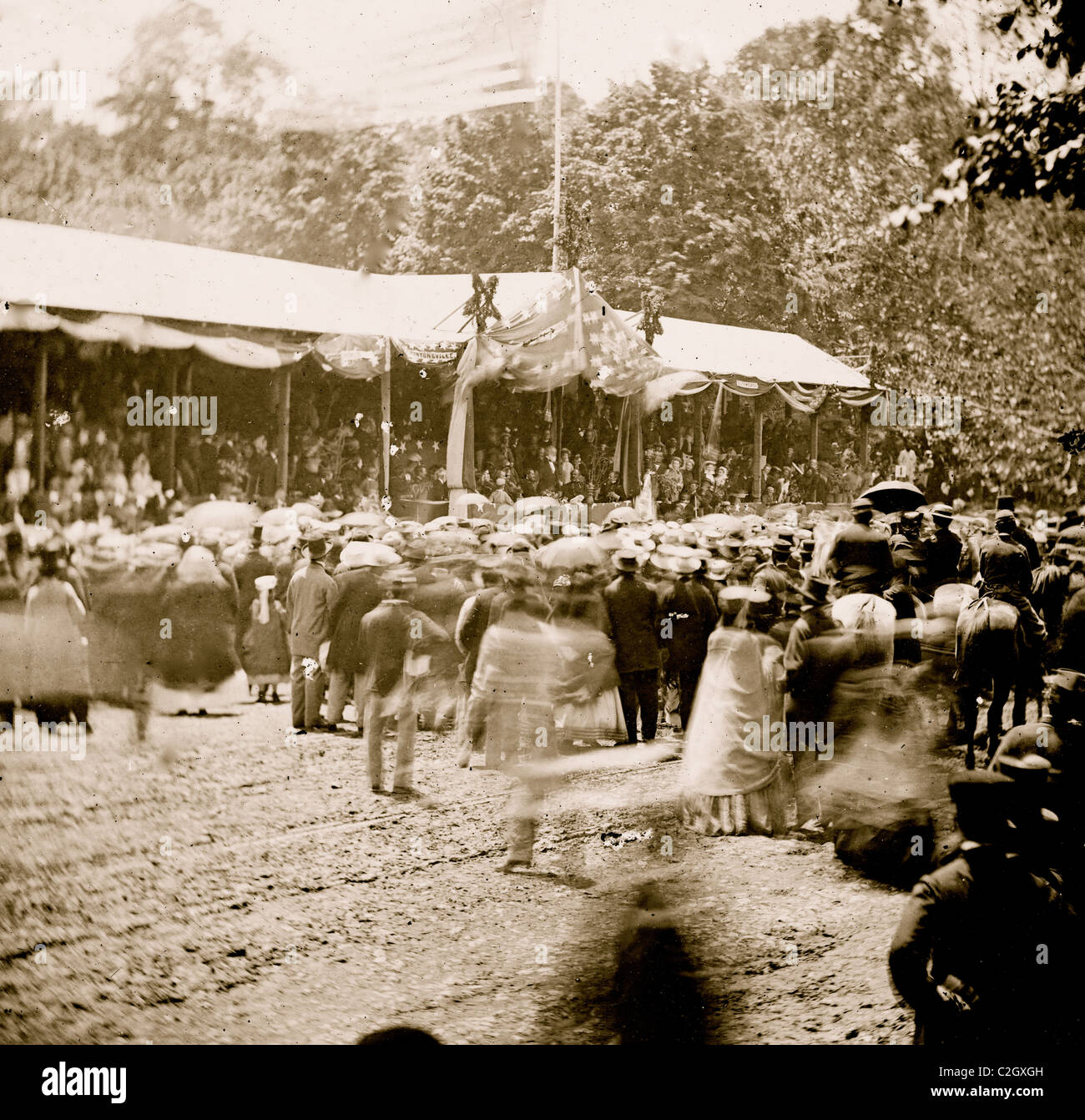 Washington, D.C. Crowd in front of Presidential reviewing stand Stock ...