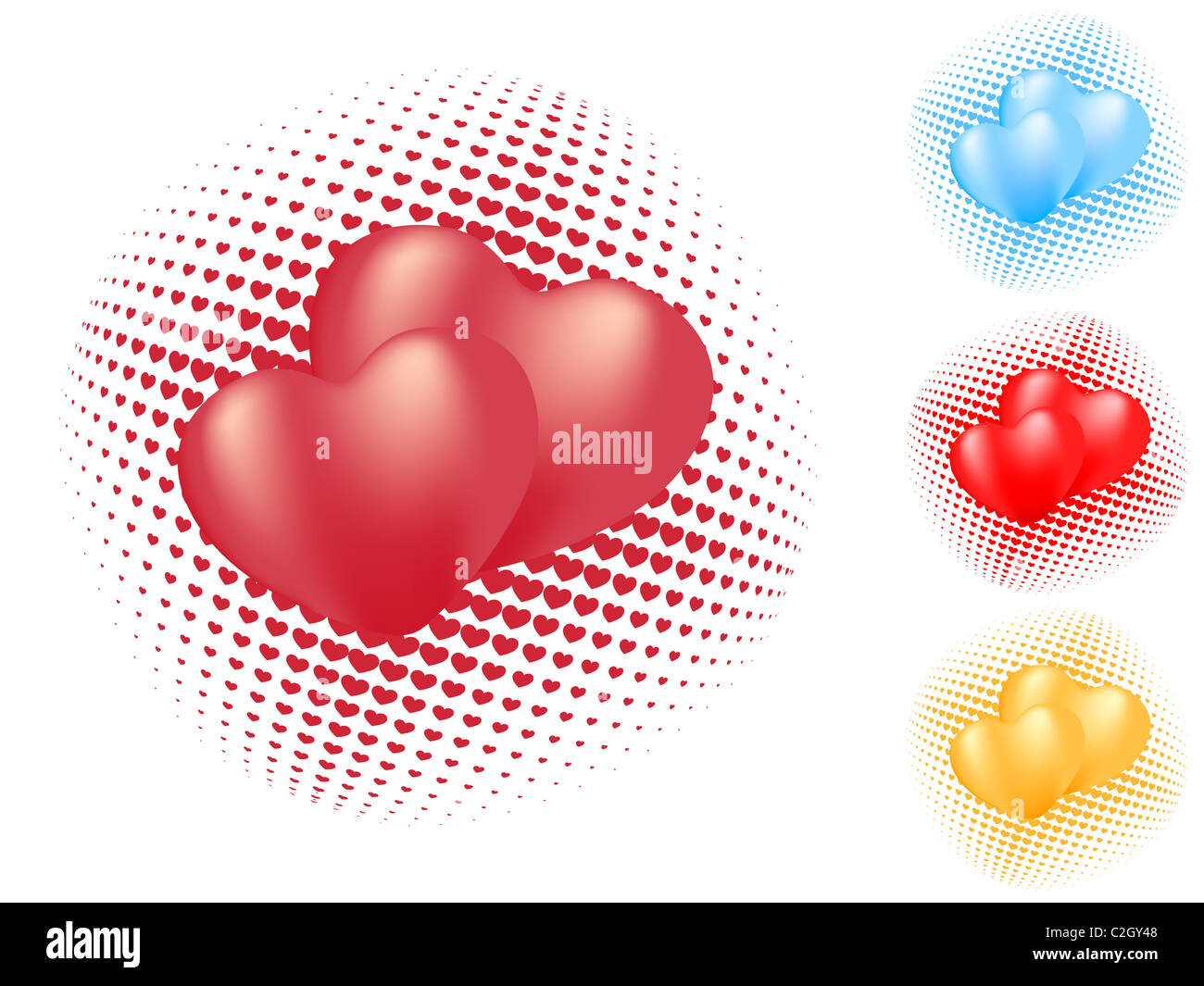 Valentine heart pattern hi-res stock photography and images - Alamy