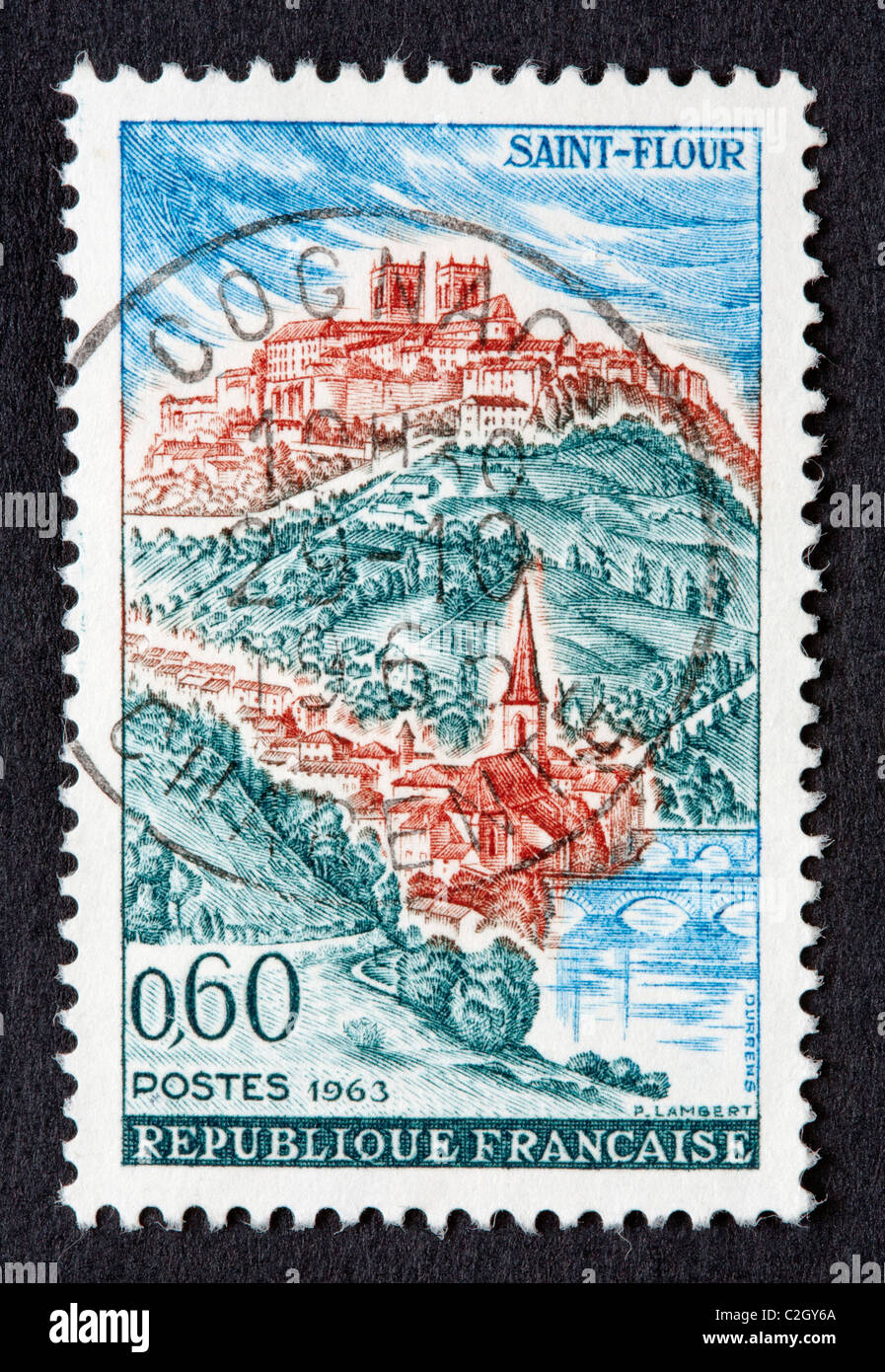 French postage stamp Stock Photo - Alamy