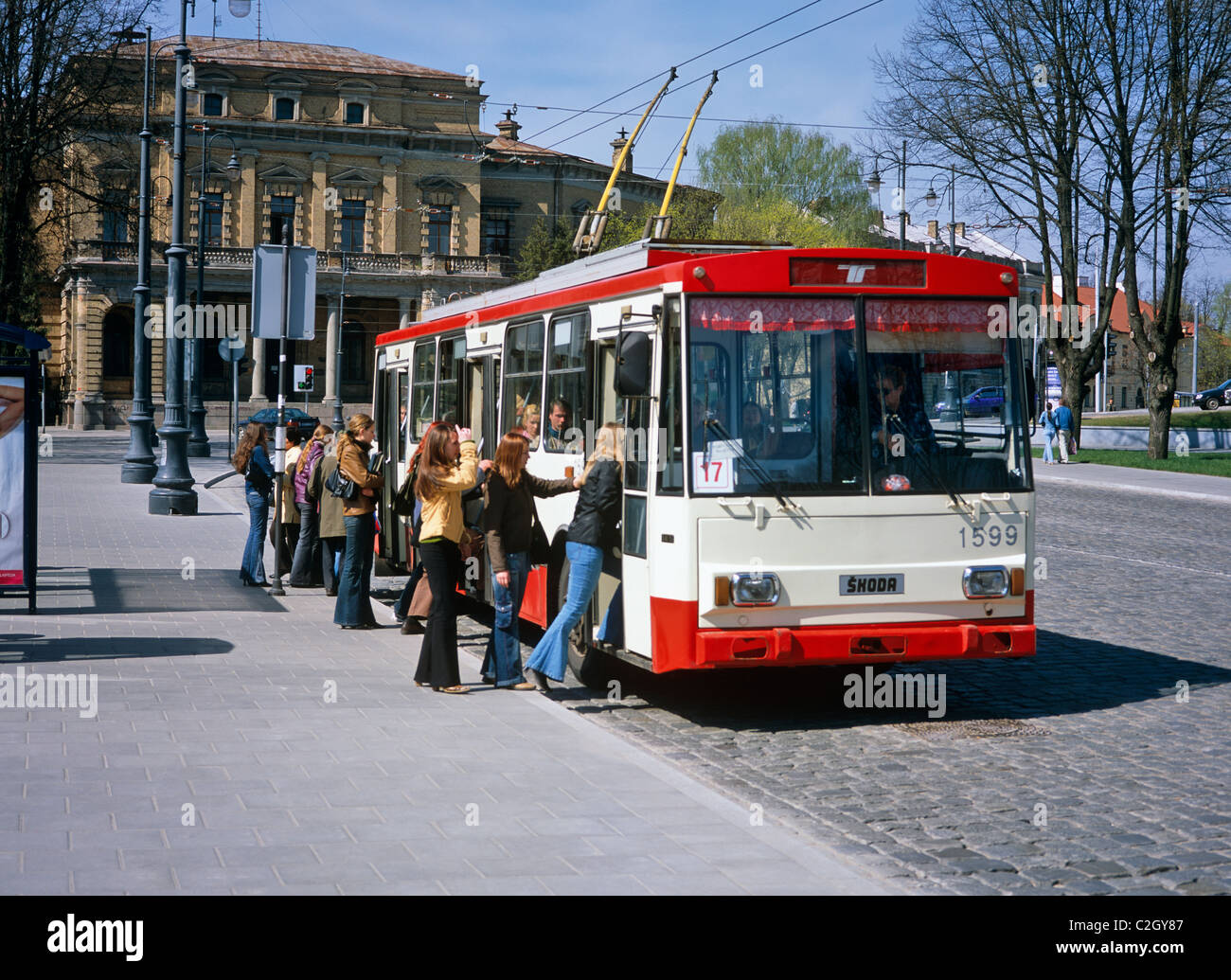 Vilnius bus stop hi-res stock photography and images - Alamy