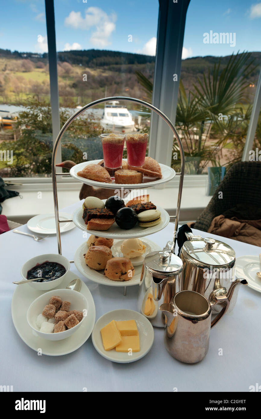 Afternoon tea in a 4 star hotel Stock Photo - Alamy