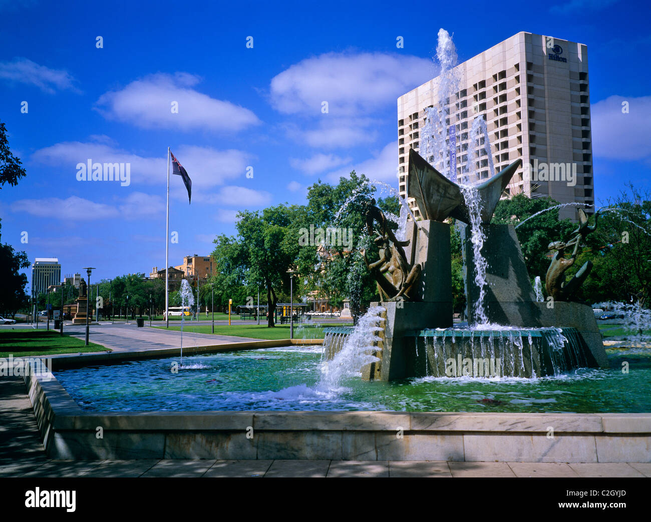 Victoria square fountain adelaide hi-res stock photography and images ...