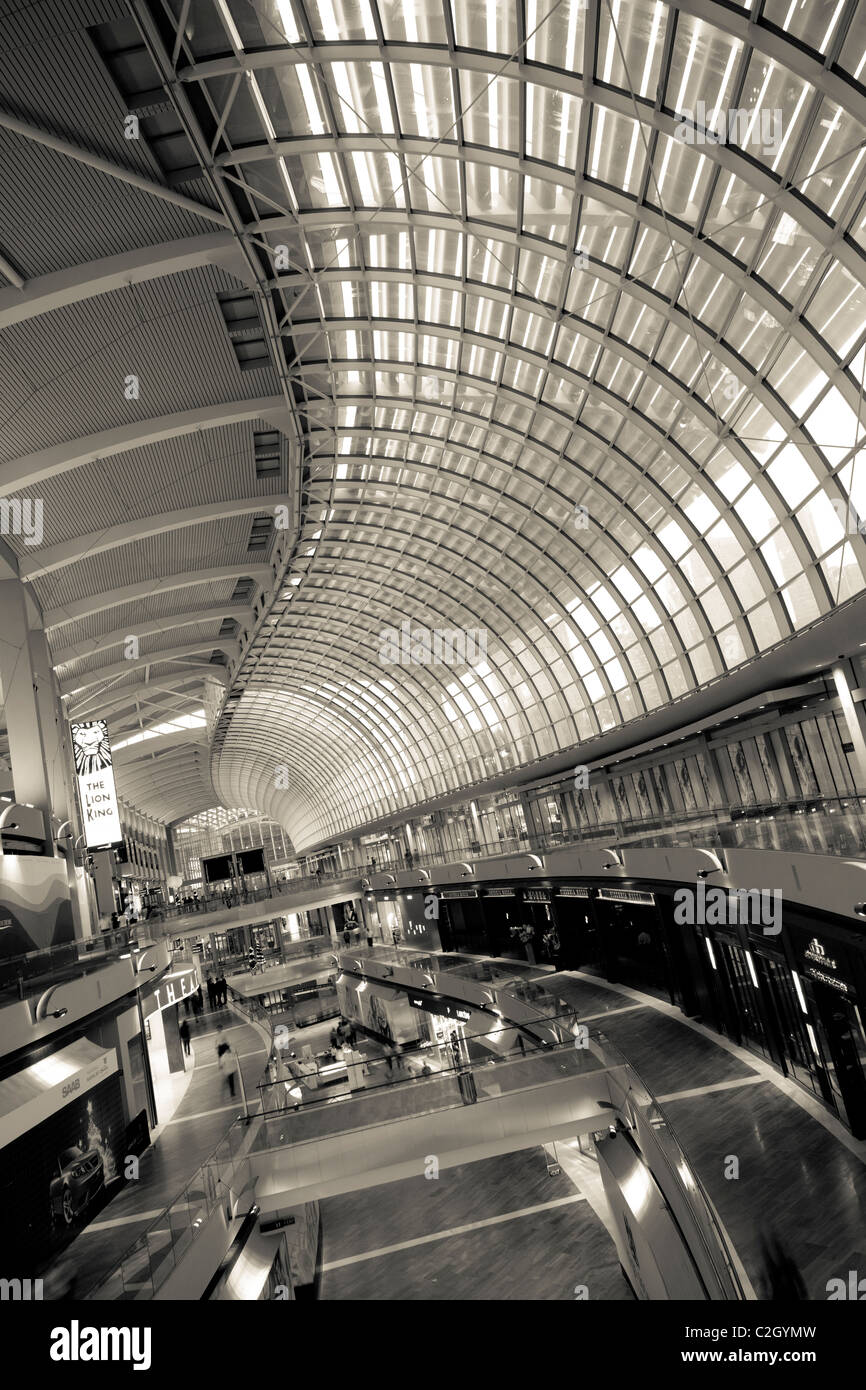 Singapore, Marina Bay Sands Shopping Mall Stock Photo - Alamy