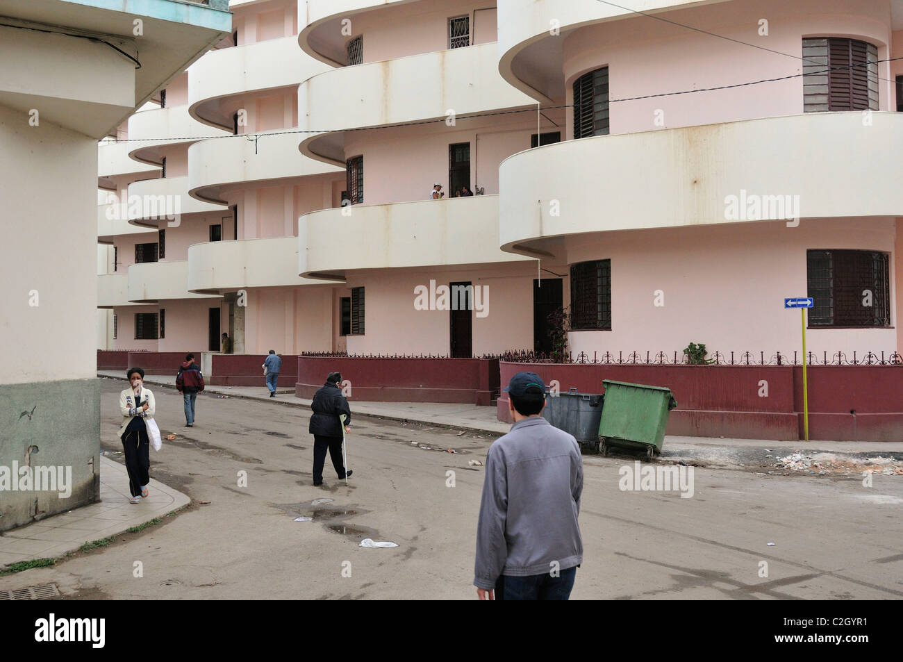 Havana. Cuba. Centro Habana. Solimar apartment building, by architect ...