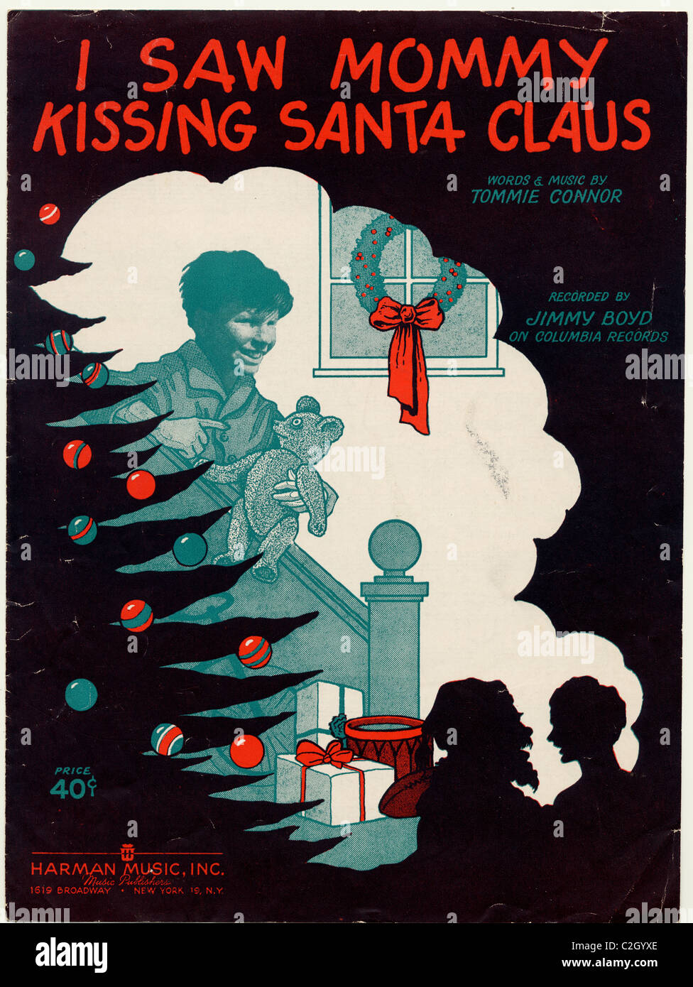 Mommy kissing santa hi-res stock photography and images - Alamy