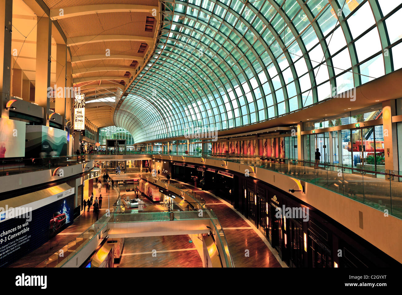 Singapore, Marina Bay Sands Shopping Mall Stock Photo - Alamy