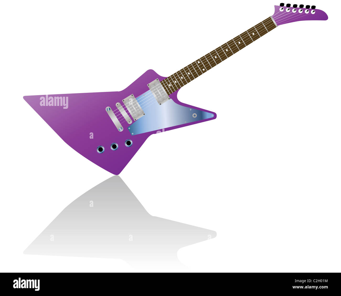 Pattern of color electric guitar for design use Stock Photo - Alamy