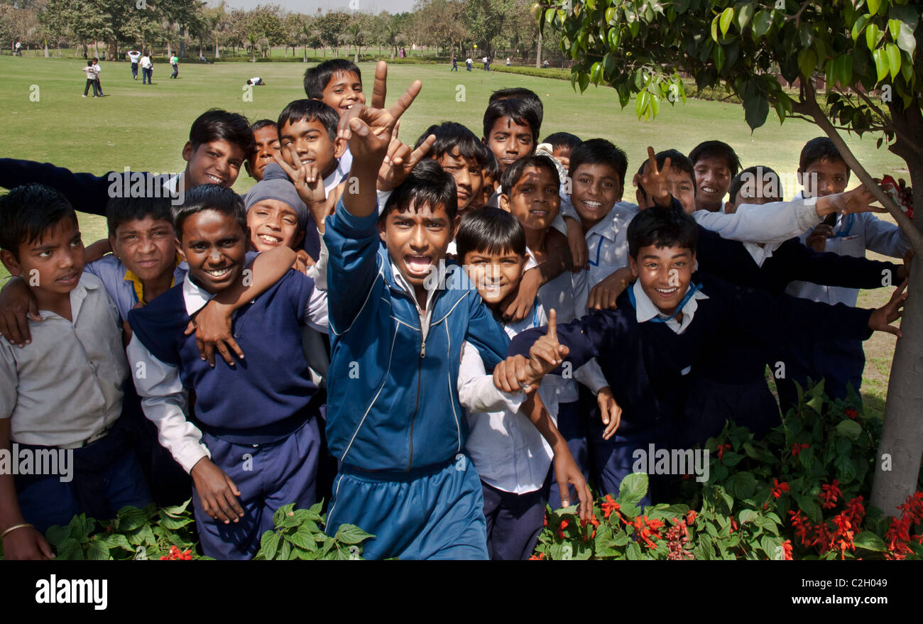 This group of schoolboys were excited to get photographed during one of ...