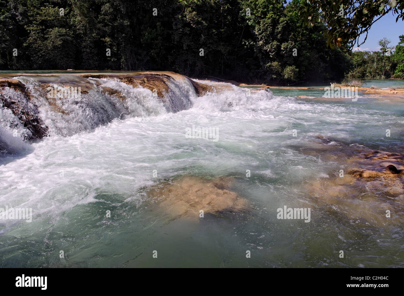 Agua azul waterfalls in Chiapas, Mexico Stock Photo - Alamy