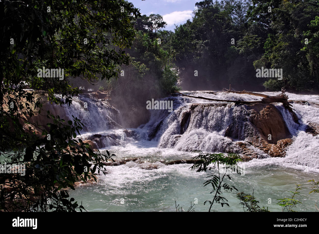 Agua azul waterfalls in Chiapas, Mexico Stock Photo - Alamy