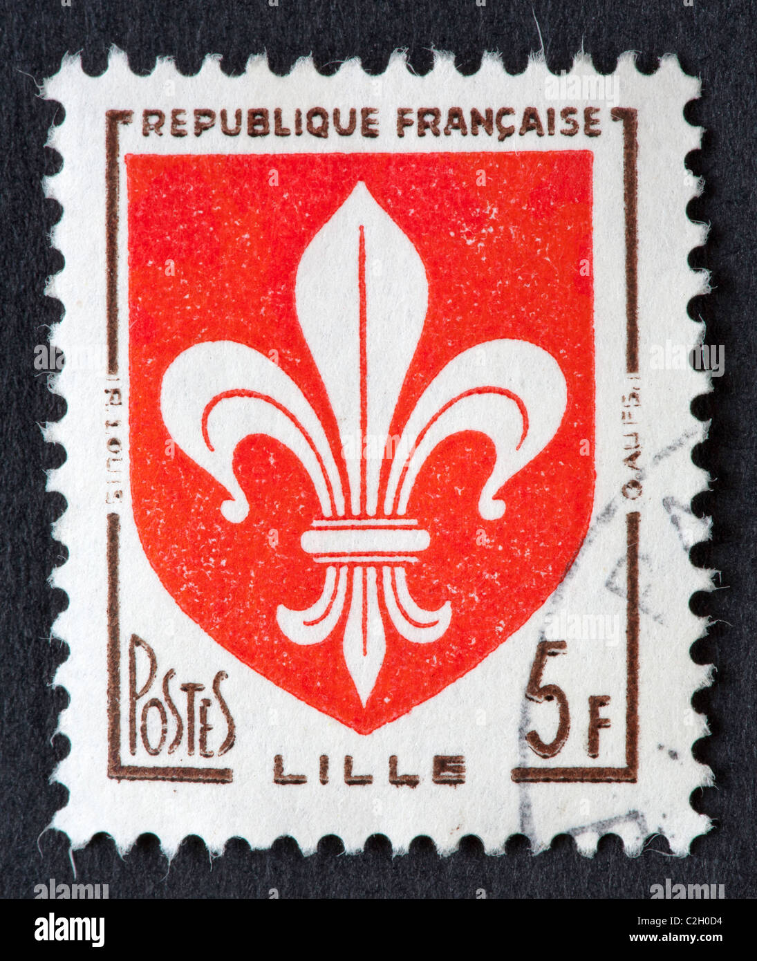 French postage stamp Stock Photo - Alamy