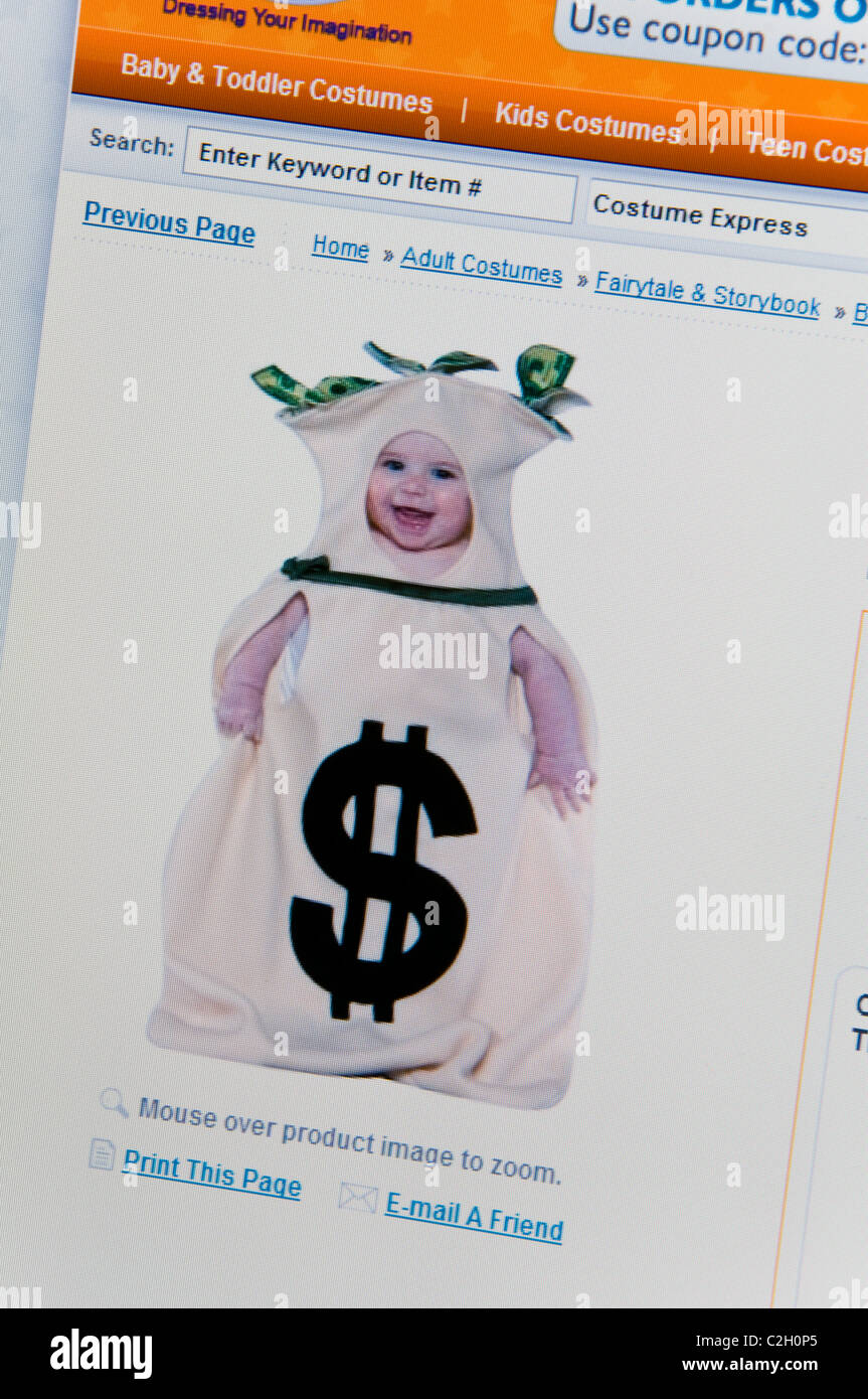 Money Halloween costume Stock Photo - Alamy