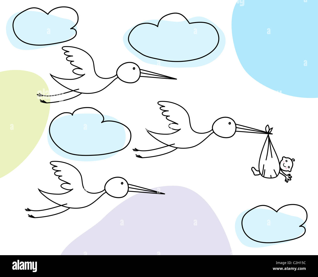 Abstract vector greetings card for design use Stock Photo - Alamy