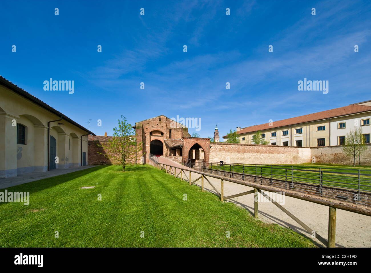 Sforzesco castle, Vigevano, Italy Stock Photo - Alamy