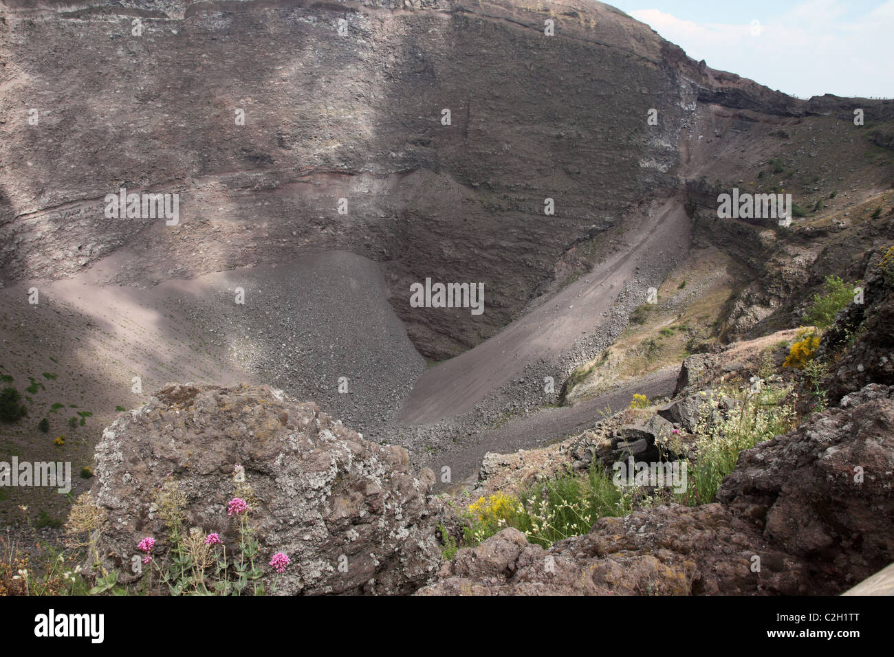 Mount Vesuvius crater, Naples, Campania, Italy Stock Photo - Alamy