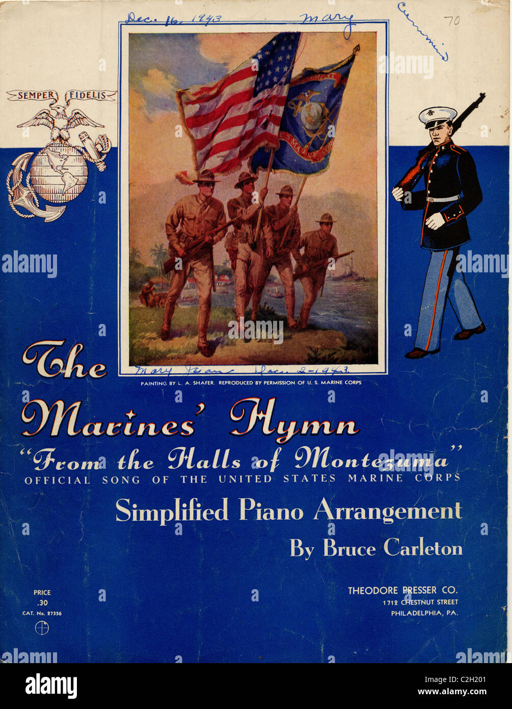 The Marine's Hymn Stock Photo - Alamy