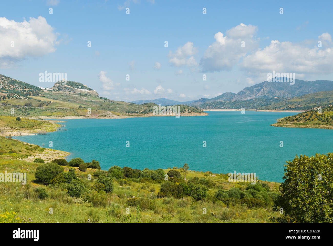 El Gastor, Andalucia, Spain; The Lakes At Zahara De La Sierra Stock ...