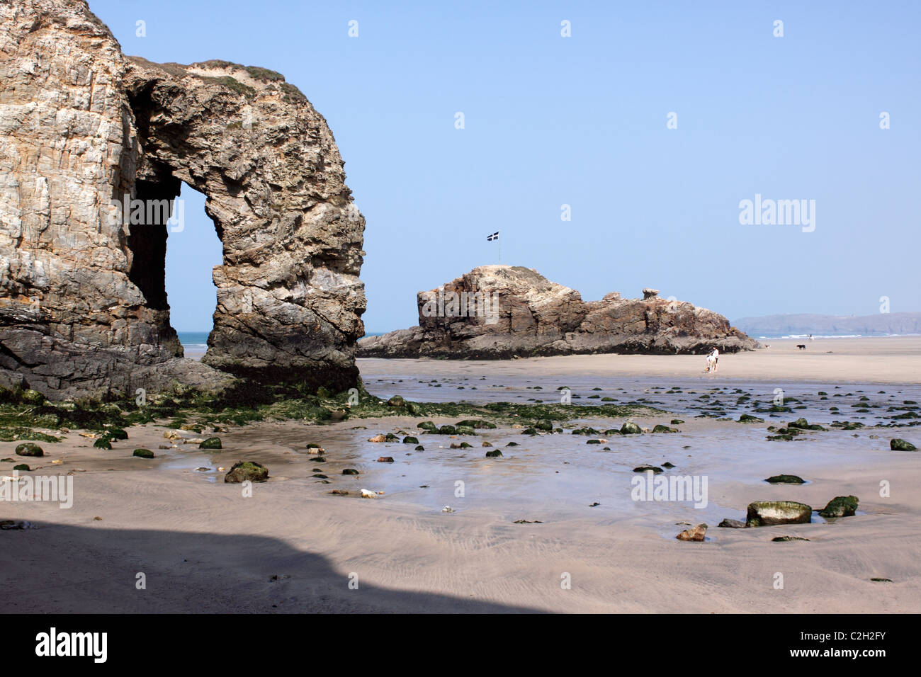 Rock Arch Chapel Rock Perranporth High Resolution Stock Photography and ...