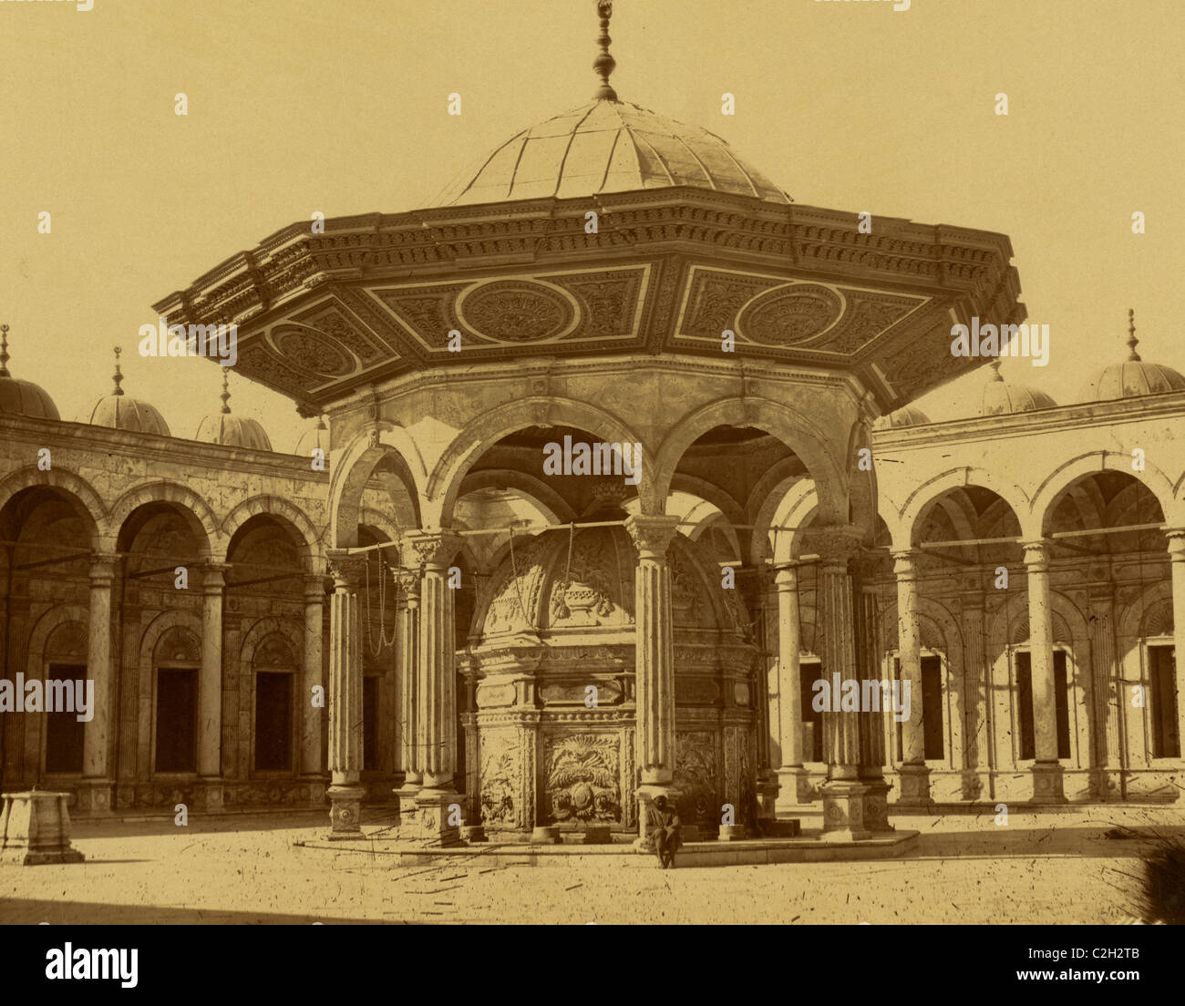Ablution fountain in courtyard of the Muhammad ʻAlī Mosque, Cairo Stock ...