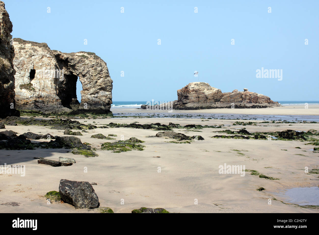 THE ROCK ARCH NOW DESTROYED BY VIOLENT STORMS AND CHAPEL ROCK ...