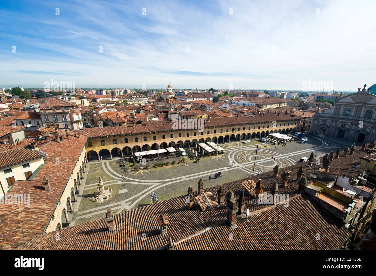 Piazza Ducale, Vigevano, Italy Stock Photo - Alamy