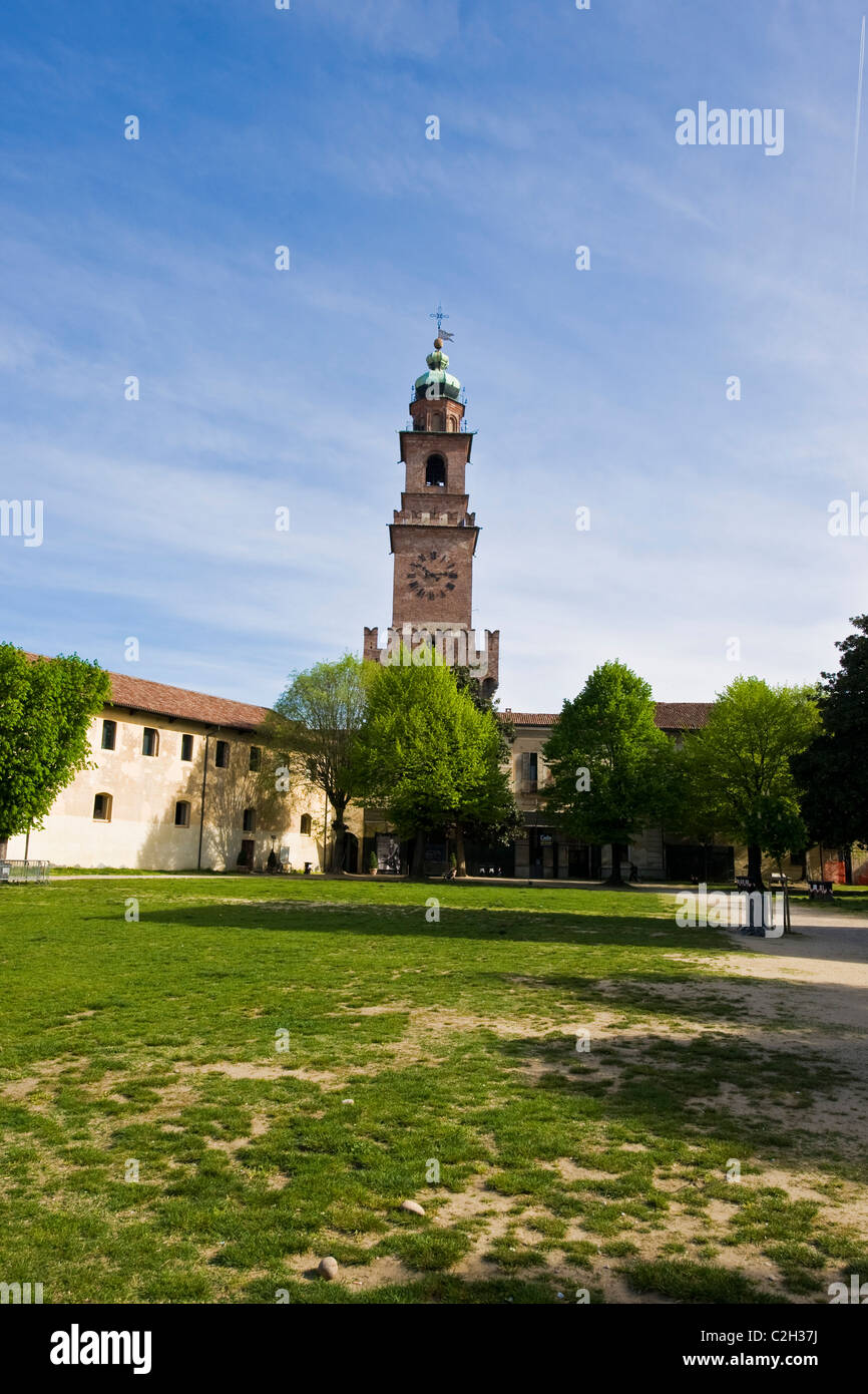 Sforzesco castle, Vigevano, Italy Stock Photo - Alamy
