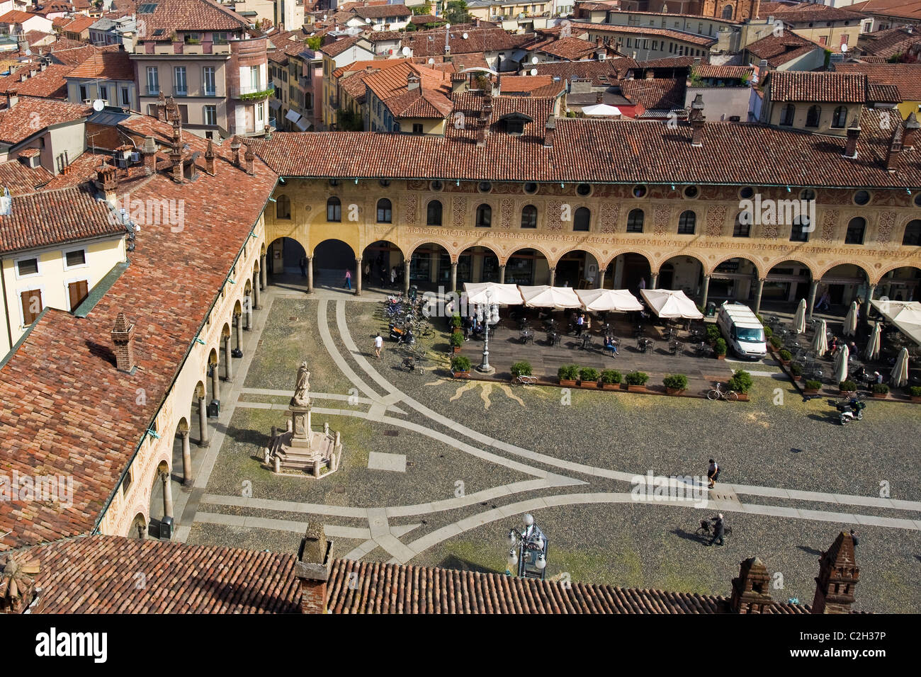 Piazza Ducale, Vigevano, Italy Stock Photo - Alamy