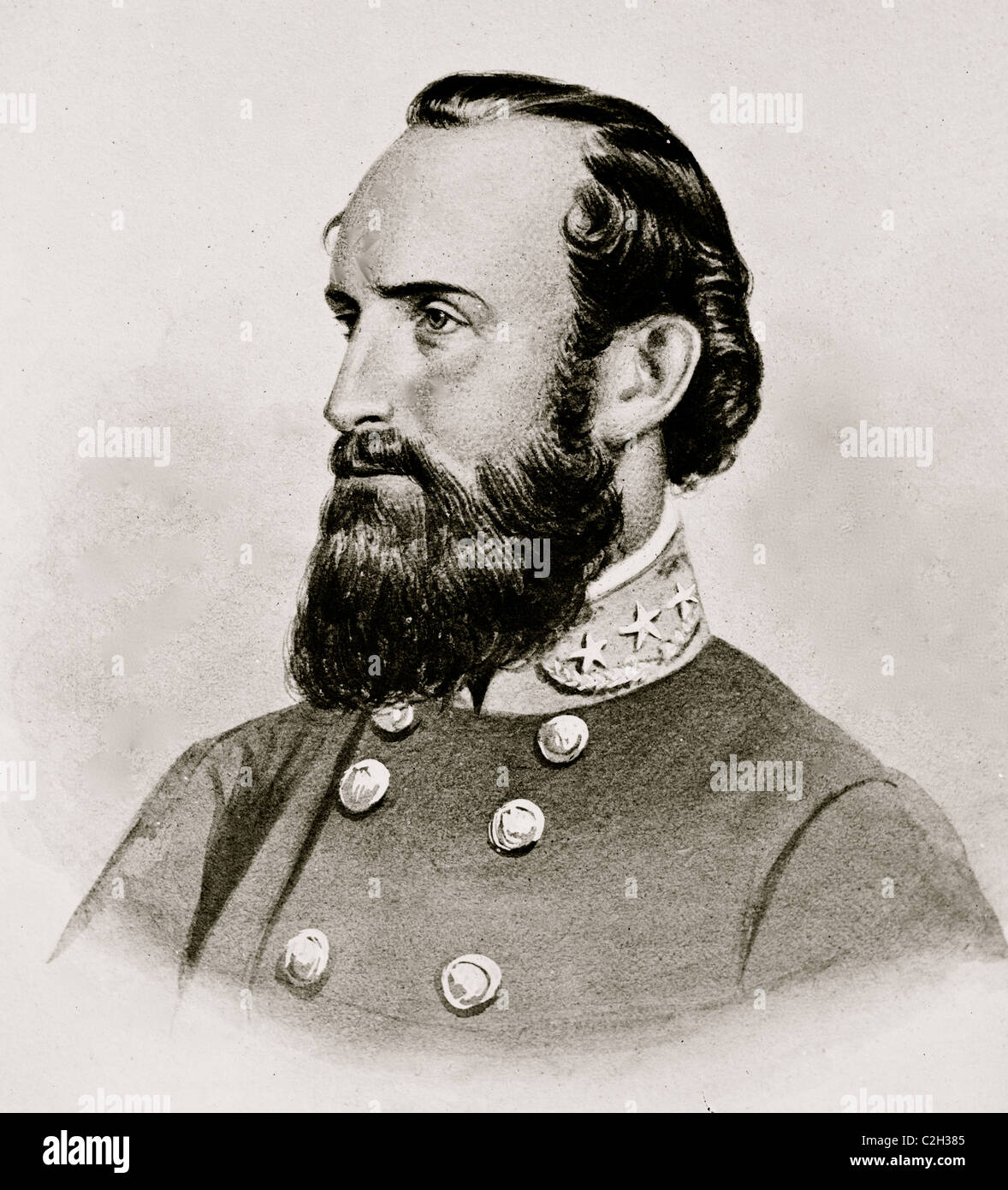 Stonewall Jackson, Confederate General Portrait Stock Photo - Alamy