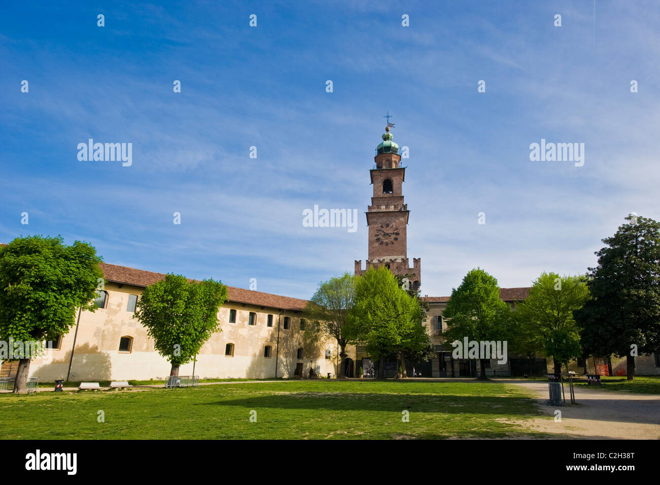 Sforzesco castle, Vigevano, Italy Stock Photo - Alamy