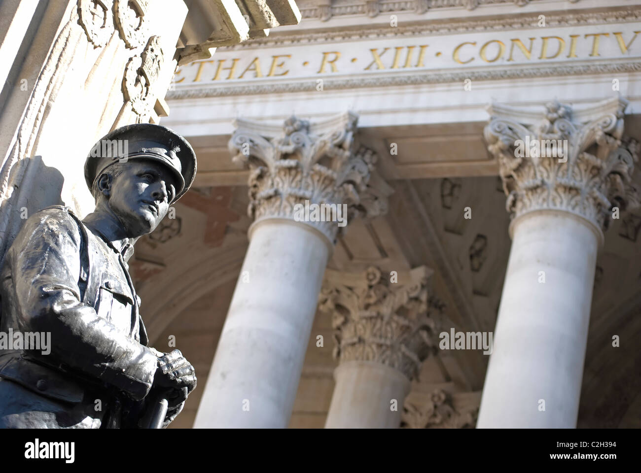 detail of alfred drury's 1920 london troops memorial sculpture outside ...