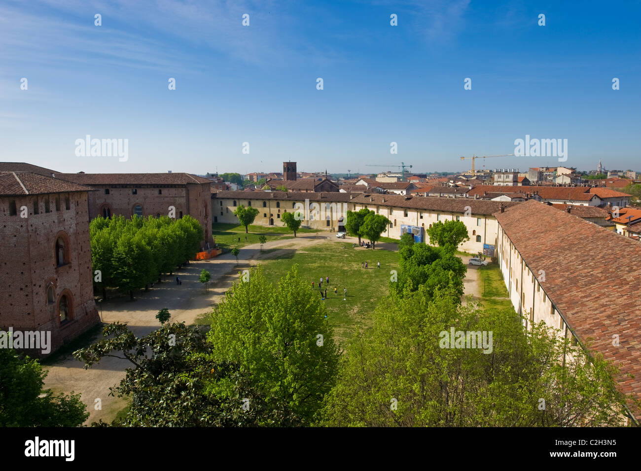 Sforzesco castle, Vigevano, Italy Stock Photo - Alamy