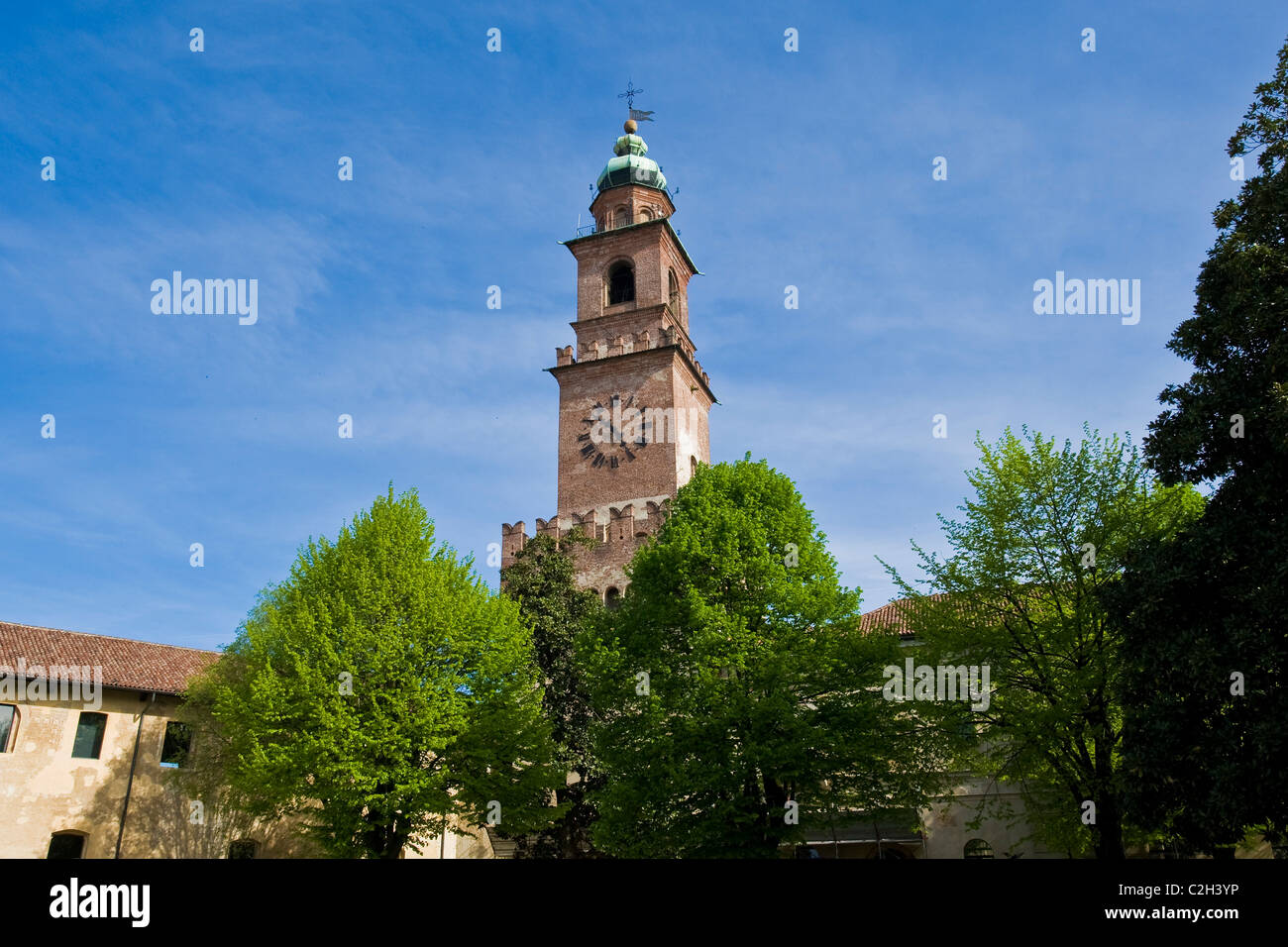 Sforzesco castle, Vigevano, Italy Stock Photo - Alamy
