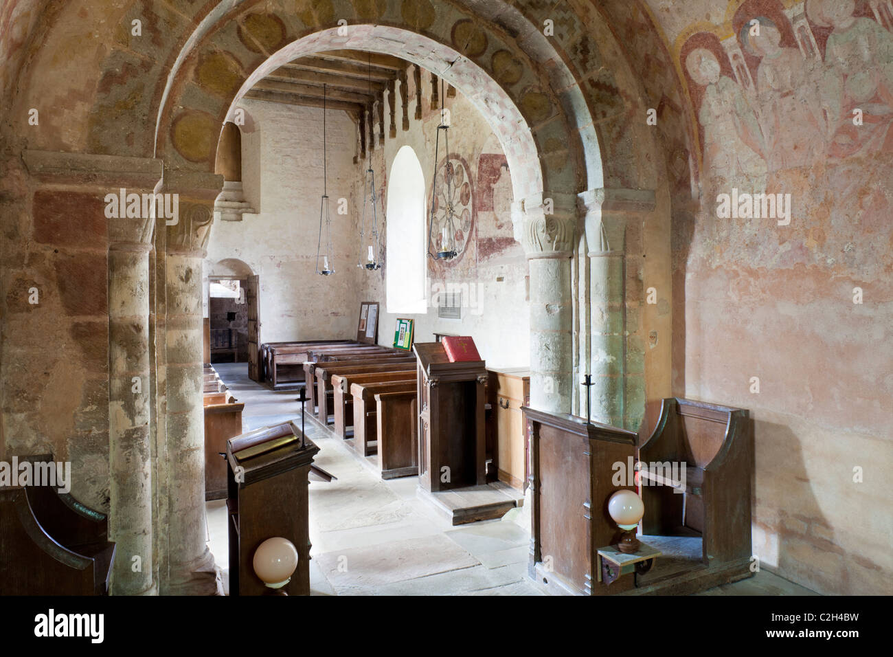 12th century fresco & 14th century tempera wall paintings in St Marys ...