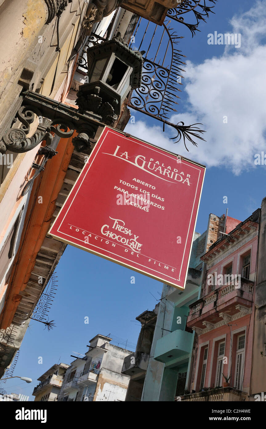 Havana. Cuba. Centro Habana. La Guarida Paladar Stock Photo - Alamy