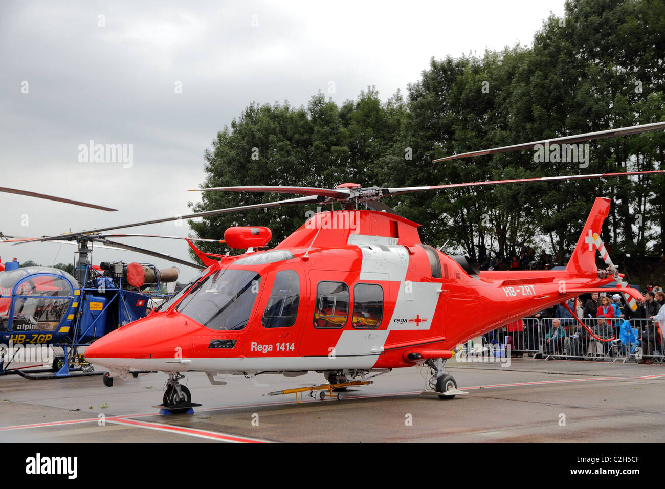 Swiss Air rescue REGA presents its modern rescue helicopter ...