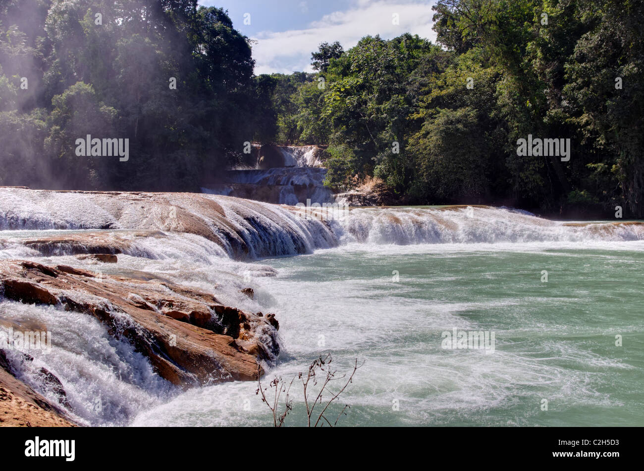 Agua azul waterfalls in Chiapas, Mexico Stock Photo - Alamy