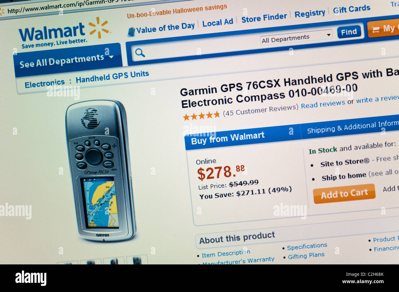 Walmart website screenshot Stock Photo - Alamy
