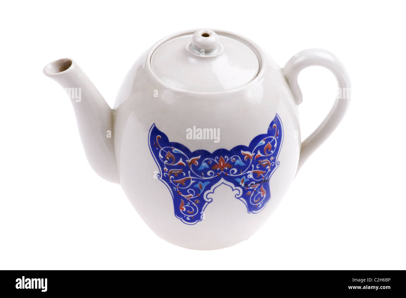 object on white - set of teapot close up Stock Photo - Alamy