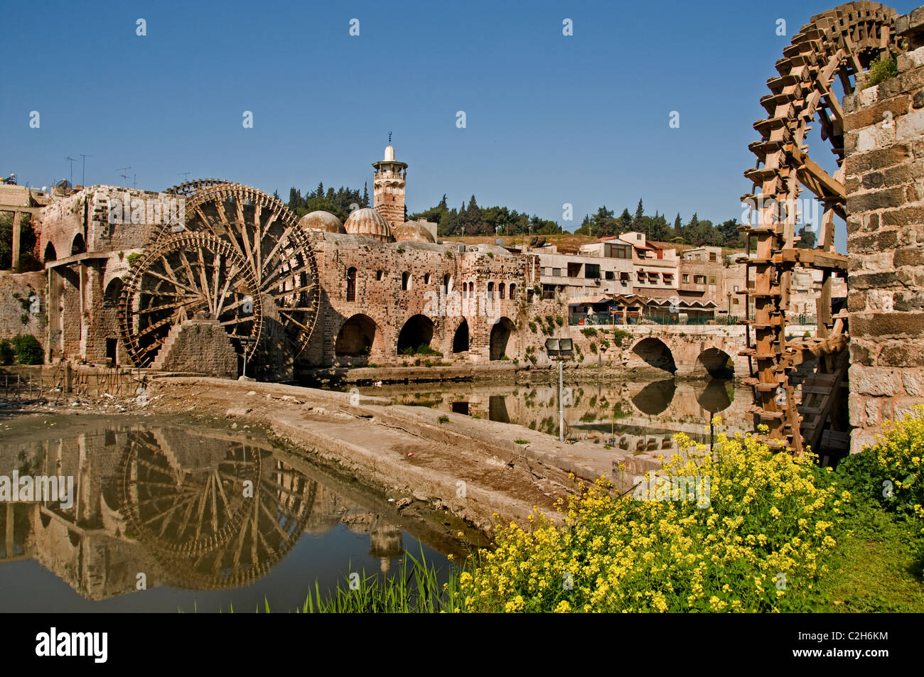 Hama Water Mill Noria 20 meter high Syria Orontes River build in ...