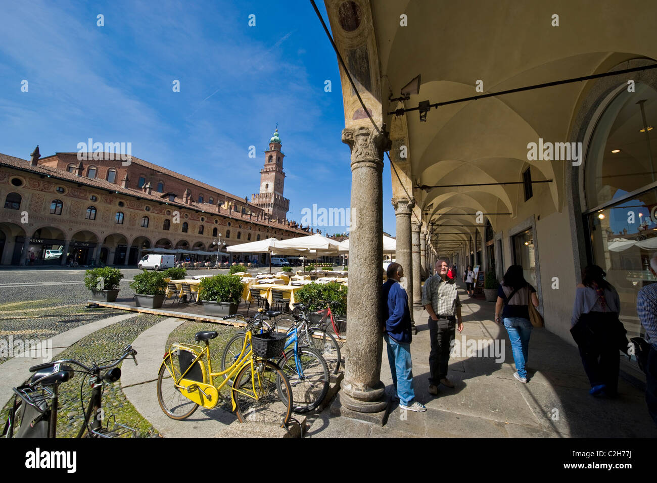 Piazza Ducale, Vigevano, Italy Stock Photo - Alamy